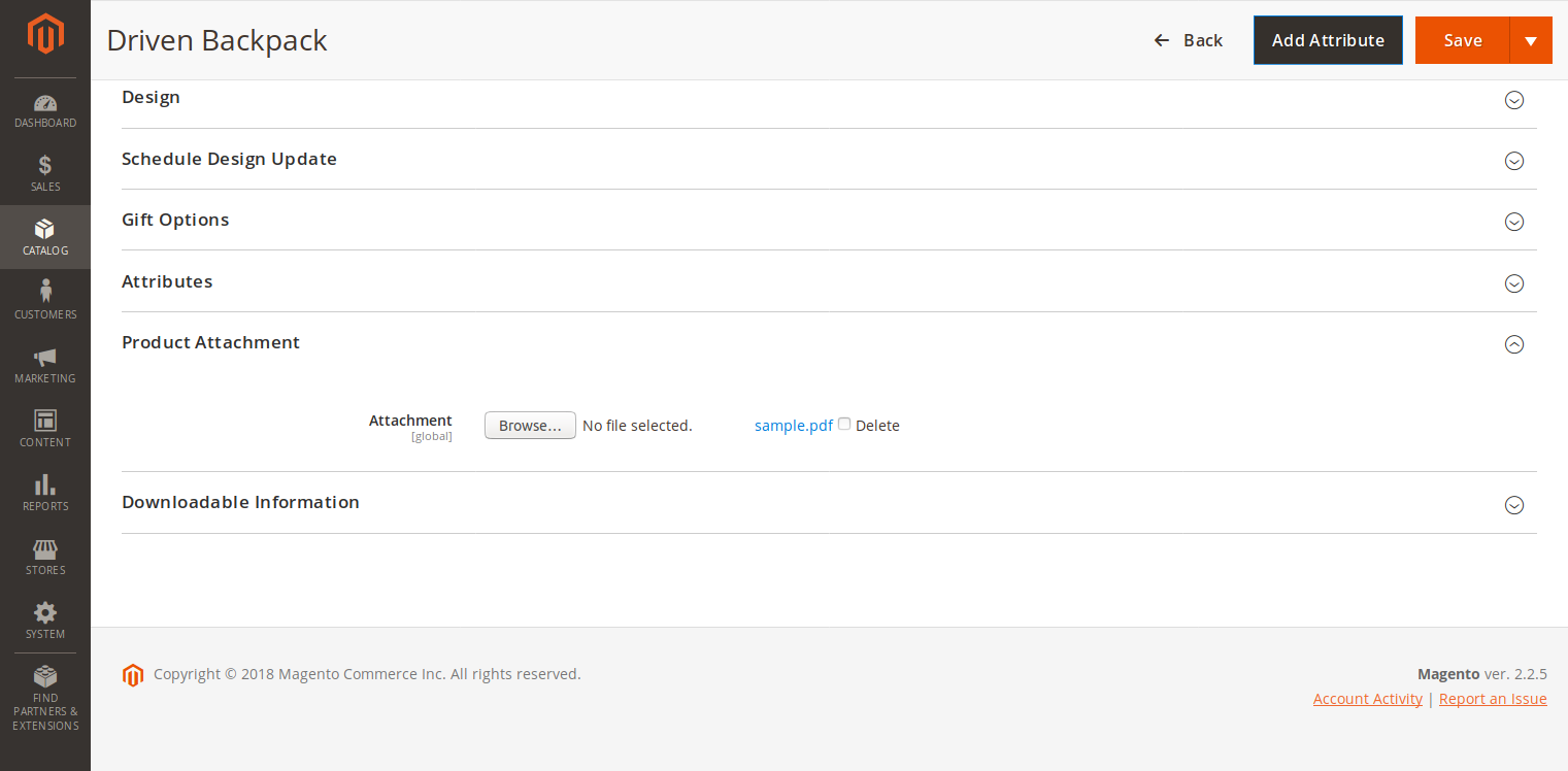 How To Attach A File In Product Admin Form And Display Attachment In Product Detail Page In