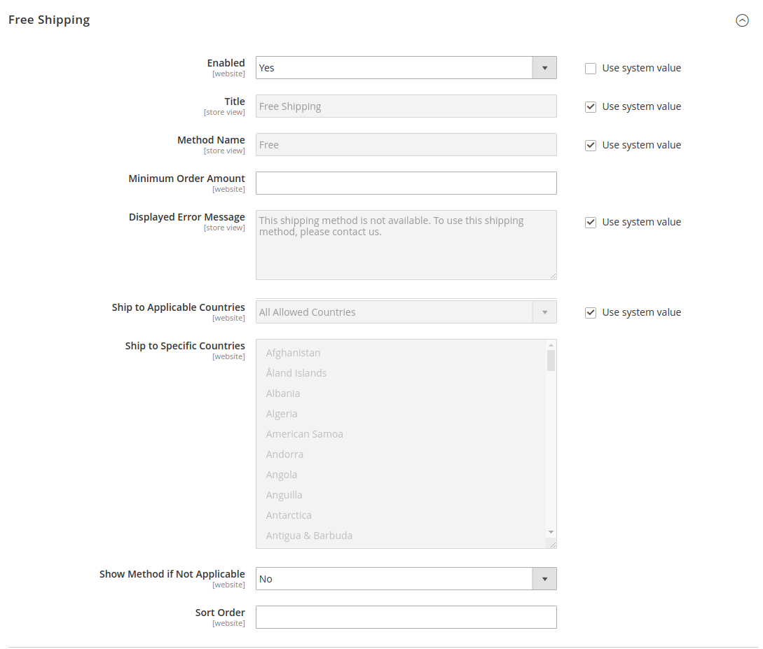 How to setup Free Shipping in Magento 2? - Aureate Labs