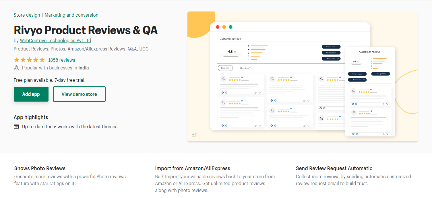 Top 10 Shopify Product Reviews Apps for your Online Store