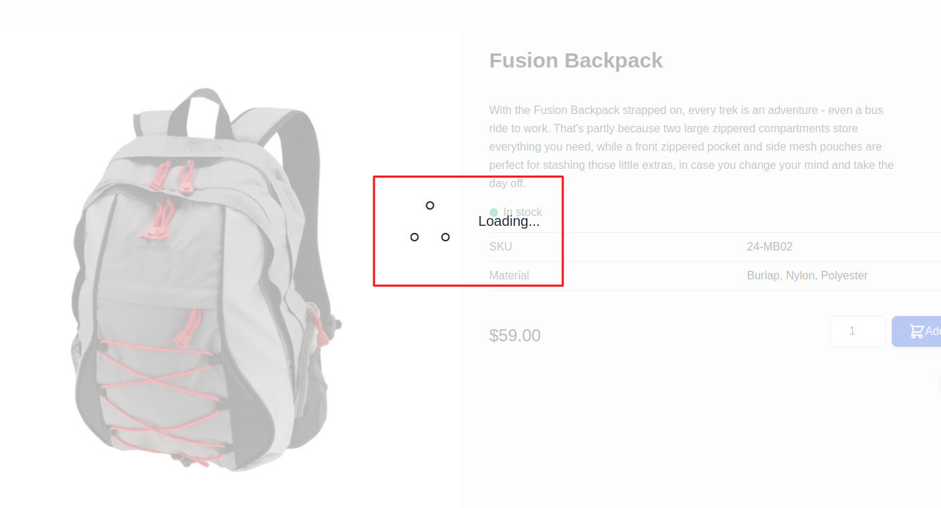 How to use the loader in Hyva themes?