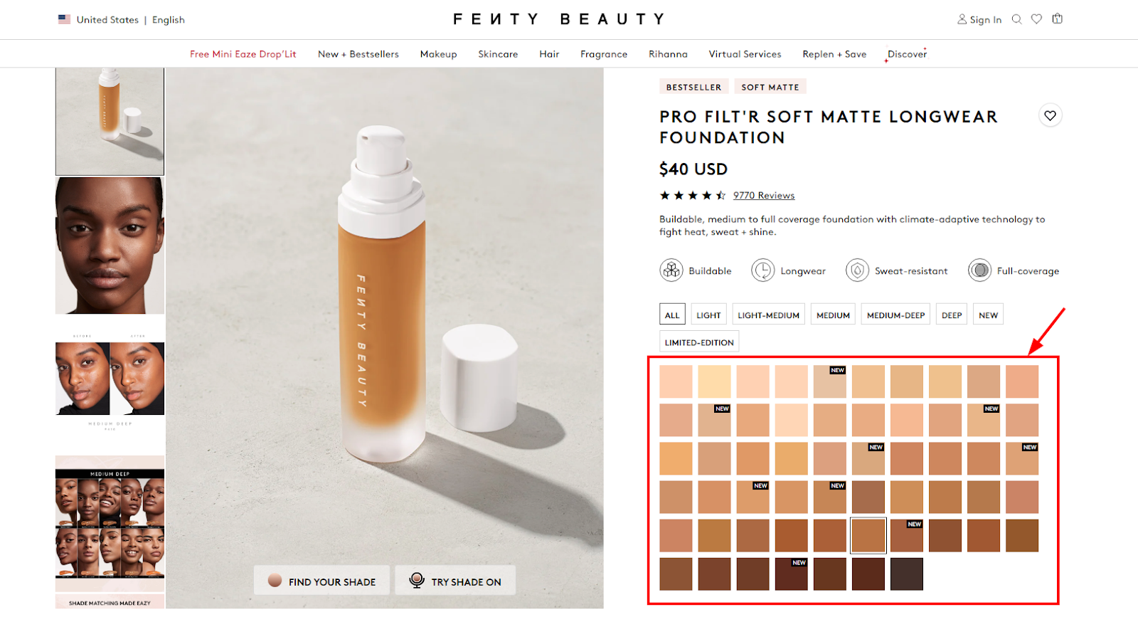 Fenty Beauty: CRO Inspiration for Skincare Brands [Shopify Plus]