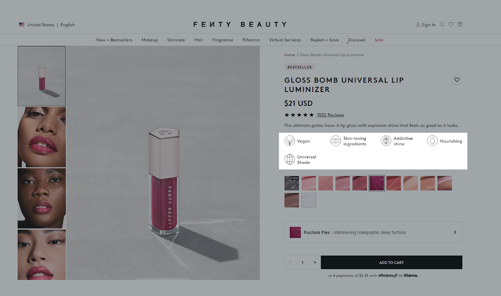 Fenty Beauty: CRO Inspiration for Skincare Brands [Shopify Plus]