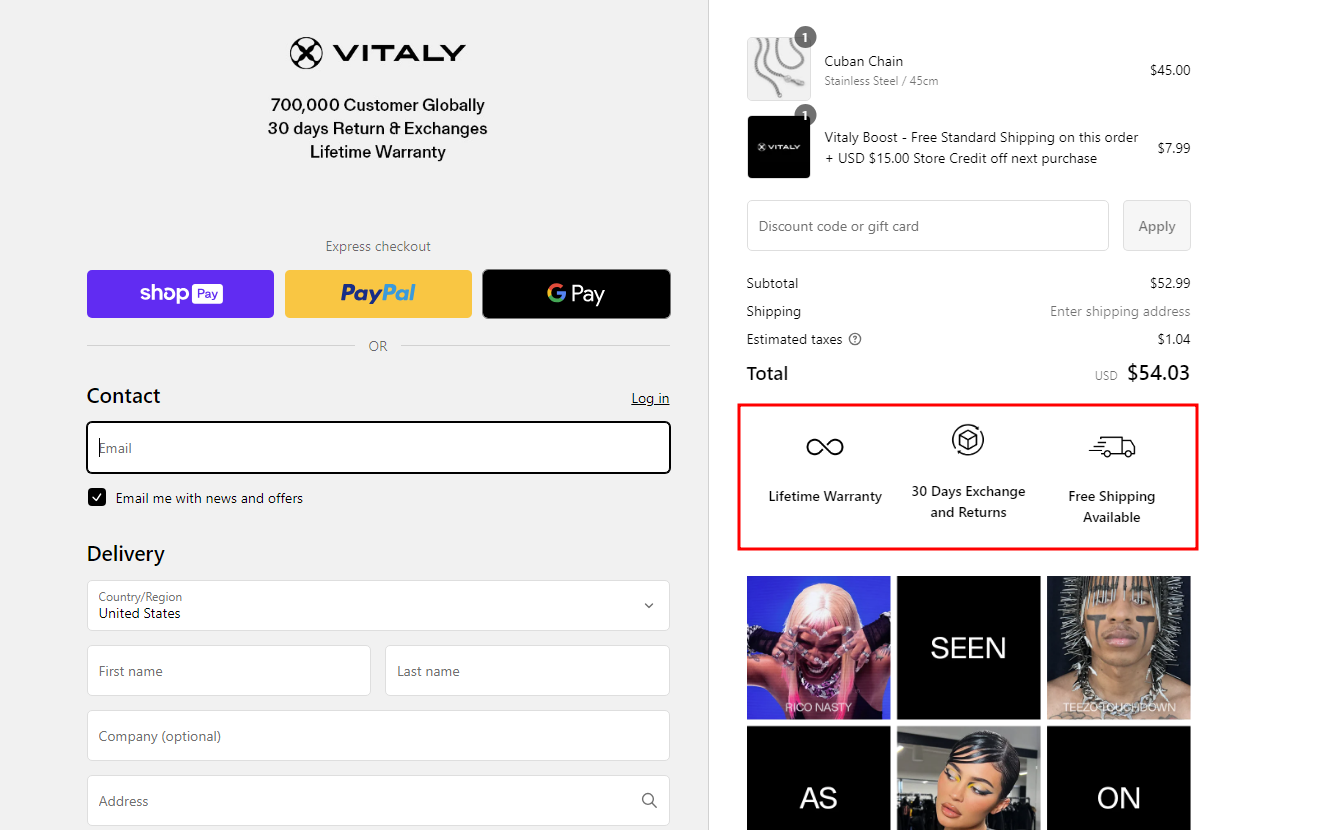 25 Use Cases For Shopify Plus Checkout Page Customization