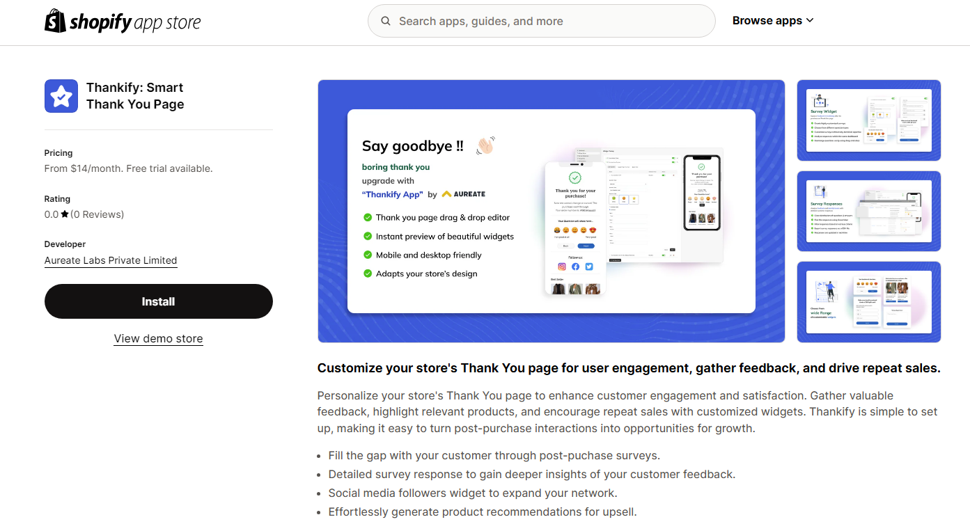 How to Customize Shopify Thank You Page With Thankify?
